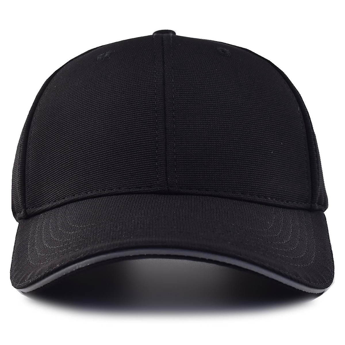 TSSGBL Oversized XL,XXL Big Head Hats for Men, Extra Large Plain Baseball Trucker Hats Adjustable Blank Work Ball Caps Black