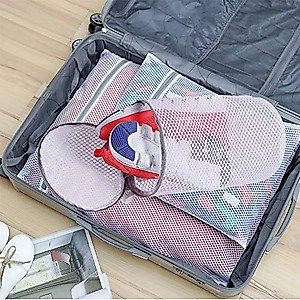 Kimmama Shoes Wash Bags,Sneaker Mesh Washing Bag,Shoe Cleaning Laundry Bag,125 Honeycomb Fabric,Gray Zipper,Large Size,7 x 15 inch,Pack of 2 for Gym Shoes,Sneaker,Yeezt Boost,Slipper