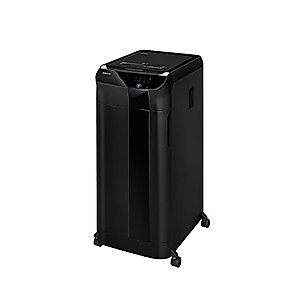 Fellowes AutoMax 550C Cross Cut, Auto Feed 2-in-1 Heavy Duty Commercial Paper Shredder with SilentShred (4963001)