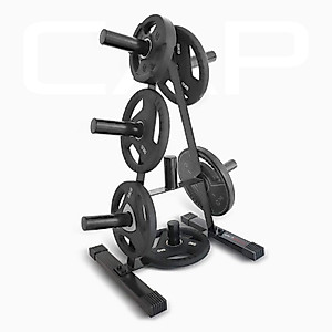 CAP Barbell Olympic 2-Inch Plate Stand, Black (RK-2AJ)