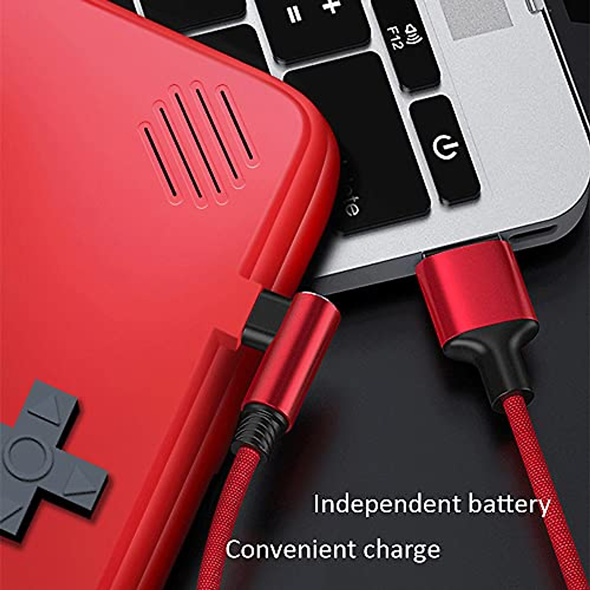 Handheld Game Console Case for Galaxy S21, Samsung S21 Gaming Case with 36 Built-in Games, Color Display Gamboy Case for S21 Red