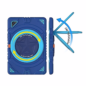 Protective Tablet PC Cover Case Hard Rugged Protective Cover Compatible with Samsung Galaxy Tab A8 Case 10.5 inch X200/X205 (2022) Tablet - Shockproof Protective Case, Carry Handle, Adjustable Shoulde