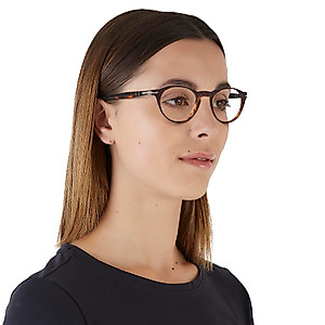 Persol PO3092V Round Prescription Eyewear Frames, Havana/Demo Lens, 48 mm