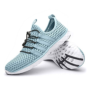 DLGJPA Women's Lightweight Quick Drying Water Shoes for Beach or Water Sports Slip On Walking Shoes Moonlight 11