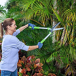 Martha Stewart MTS-LH2GS Long Handle Steel 2-Inch Garden Hedge Shears with Non-Stick Blades