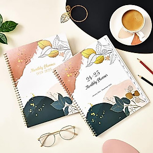 2024-2025 Monthly Planner - 18 Monthly Planner/Calendar 2024-2025, July 2024 - December 2025, 9" x 11", Monthly Tabs, Holidays, Back Pocket, Twin-Wire Binding, Note Pages, Thick Paper