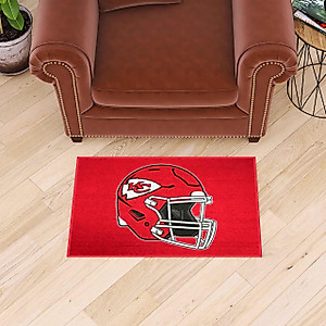 FANMATS - 5786 NFL Kansas City Chiefs Nylon Face Starter Rug 19"x30"