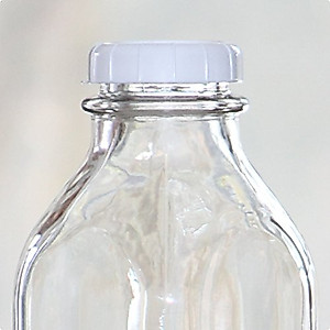 Glass Milk Bottle Caps - 12 Pack - 48mm (1.87 inch) Snap On Lids