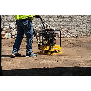 Stark USA 6.5HP Plate Compactor 21 x 21 inch Plate Gas-Powered 196cc Vibratory Plate Construction Concrete Tamper Machine Power Paver