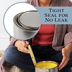 Cornucopia Gallon & Quart Paint Cans Combo Pack; Unlined Metal Cans w/ Lids / No Handle Style