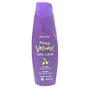 Aussie For Fine Hair, Paraben-free Miracle Volume Shampoo, W/Plum and Bamboo, 12.1 oz (Pack of 2)