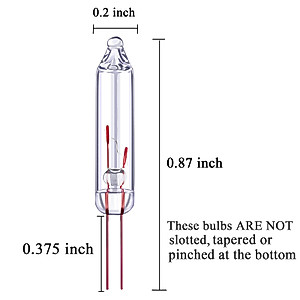 Ruisita 480 Pieces Clear Mini Christmas 2.5 Volt Replacement Light Bulbs for Christmas Trees Decorative Light