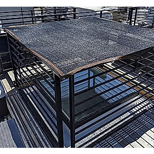 Abrotain Black Shade Cloth 10'x10' Sun Shade Sail Shade Cover Sunblock for Canopy Patio Awning Carport Garden Backyard