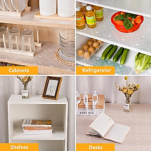 INNOLITES Shelf Liner, Non-Slip Shelf Liners for Kitchen Cabinets, Waterproof Non-Adhesive Kitchen Drawer Liner, Durable EVA Cabinet Liners for Shelves, Refrigerator, Cupboard, Storage