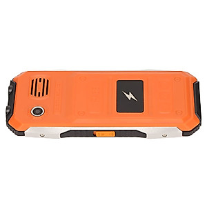 ASHATA Unlocked Big Button Senior Cell Phone, Easy to Use 2G Multifunction Dual SIM Loud Volume Basic Phone with SOS Button for Elderly, 6800mAh Battery, Supports 13 Languages(Orange)