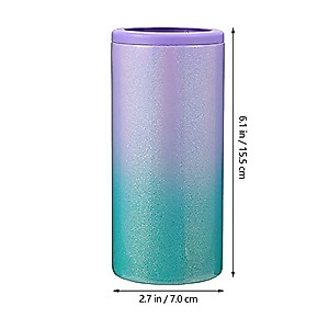 BESTonZON 3pcs Insulated Soda Reusable Personalized Cans Wraps Weddings Coke Vacuum Beer As Metal Color Mug Events Nonslip Portable Double- Walled Bar Wine Protectors Bottle Collapsible
