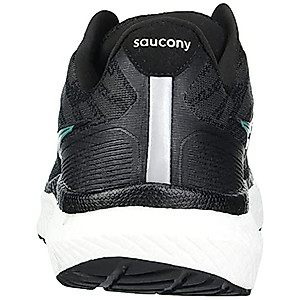 Saucony Women's Triumph 19 Running Shoe, Black/White, 9