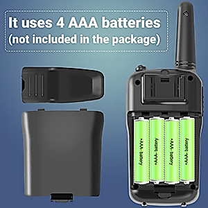 Walkie Talkies for Adults, ANSIOVON Long Range Handheld Walky Talky with 22 Channels Walkie Talkie LCD Display, Flashlight for Outside Adventures, Camping, Hiking (2 Pack)