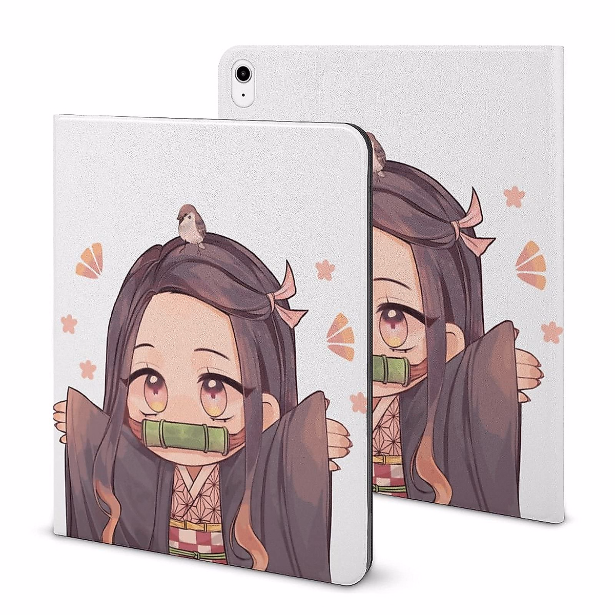 Anime Printing ​Case for iPad Air 5th Generation (2022) / iPad Air 4th (2020) 10.9 Inch with Pencil Holder, Premium Shockproof Imitation Leather Case with Auto Sleep/Wake (A)