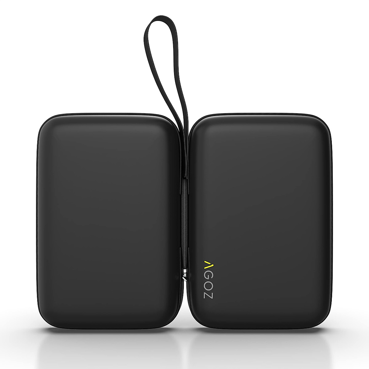 AGOZ Hard Carrying Case for Bushnell Phantom 2 Rangefinder Golf GPS, Protective Cover with Wrist Strap, Anti-Shock, Water Resistant Pouch for Golf GPS, Interior Mesh Half Pocket for Cable (Black)