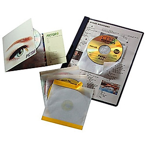 Durable CD Fix Self-Adhesive Pocket - Transparent (Pack of 10)