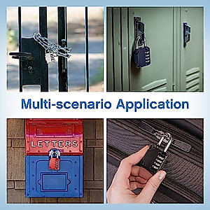 10 Pack Combination Lock Resettable 4 Digit Combination Padlock Waterproof Locker Locks Small Combo Locks Outdoor for School Gym Locker Fence Toolbox Gate Case Hasp Cabinet Storage(Multicolored)