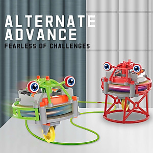 TPZAERK Novelty Toys Tightrope Walking Tumbler Unicycle, Tightrope Walker Gyroscope Spinner Car Unicycle Gyro, Anti Gravity Balance Robot