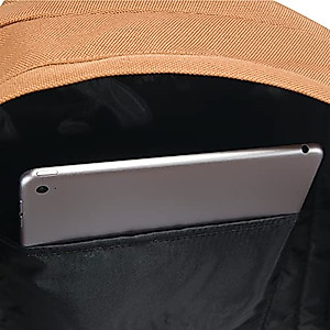 Carhartt Force Advanced Backpack with 15-Inch Laptop Sleeve, Tablet Storage, and Portable Charger Compartment, Carhartt Brown