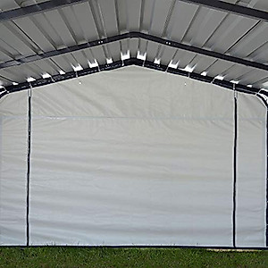 ARROW, Fabric Enclosure Kit for 12 x 20-ft Arrow Carports (Metal carport not included)