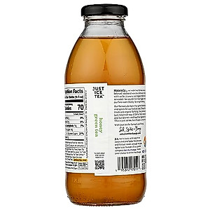 Eat The Change Just Ice Tea Organic Honey Green Tea, Kosher, 16 Fluid Ounces (Pack Of 12)