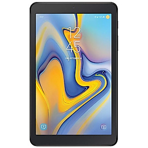 SAMSUNG Galaxy Tab A 8.0" (32GB, 2GB, Wi-Fi + Cellular) 4G LTE Tablet, GPS, GSM AT&T Unlocked (T-Mobile, Metro, Cricket, Straight Talk) US Warranty SM-T387A (Black, 64GB SD Bundle)