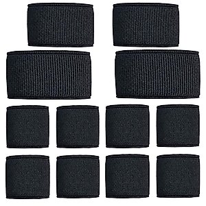 HDHYK Belt Keepers Elastic Belt Loop Keeper-Backpack Belt Loop- for 1''/1.5"/2" Wide Belt, Keep Your Straps Tidy.(Black)