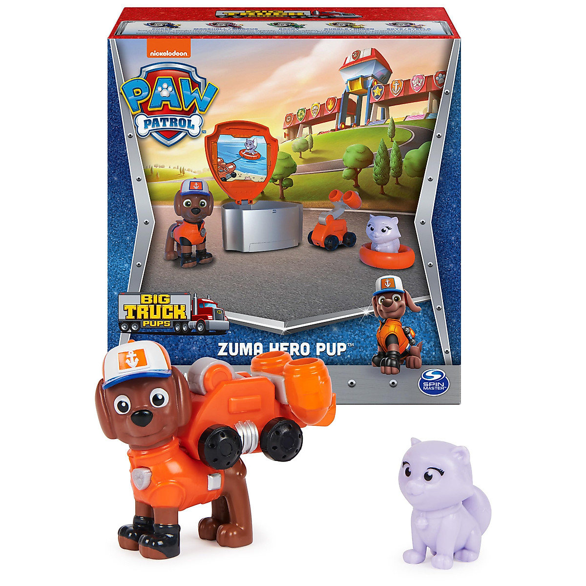 Paw Patrol, Zuma’s Deluxe Movie Transforming Toy Car with Collectible Action Figure, Kids Toys for Ages 3 and up