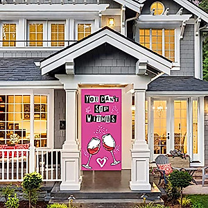 You Can’t Sip Withus Hot Rose Pink Happy Birthday Banner Background Burn Book Theme Decor for Bridal Shower Wedding Night Out Hen Movie Bachelorette Party Girl Woman Birthday Party Favors Decorations