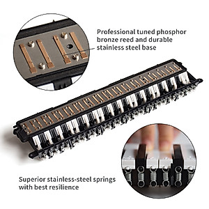 MUSICUBE Melodica for Kids 32 Keys Melodica Instrument Air Piano Keyboard with 1 Long Tube, 1 Short Mouthpiece for Beginners Students, Musical Gift for Boys & Girls (Blue)