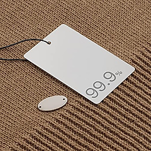 SINJEUN 3000 PCS 1.77 x 2.95 Inches White Merchandise Tag, Blank Paper Gift Tags, Hanging Garment Shipping Tags with Hole for Crafting