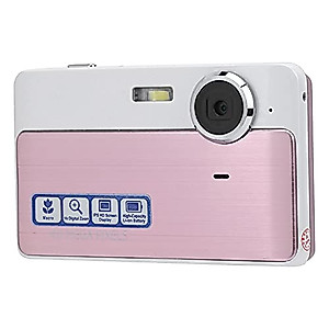 070 Camera Mini Portable 40MP Digital Camera 2.4 Inch IPS Screen Mini Video Camera with 16x HD Digital Zoom 32GB Video Camera (Pink)