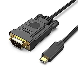 BENFEI USB C to VGA 3 Feet Cable, USB Type-C to VGA Cable [Thunderbolt 3/4 Compatible] with iPhone 15 Pro/Max, MacBook Pro/Air 2023, iPad Pro, iMac, S23, XPS 17, Surface Book 3 and More