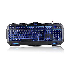 iMicro COBRA 110-Key LED Backlit USB Gaming Keyboard (IM-KBCOBV8)