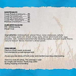 Blue Dog Bakery Natural Dog Treats, Doggie Paws, Maple Bacon Flavor, 16.2oz (1 Count)