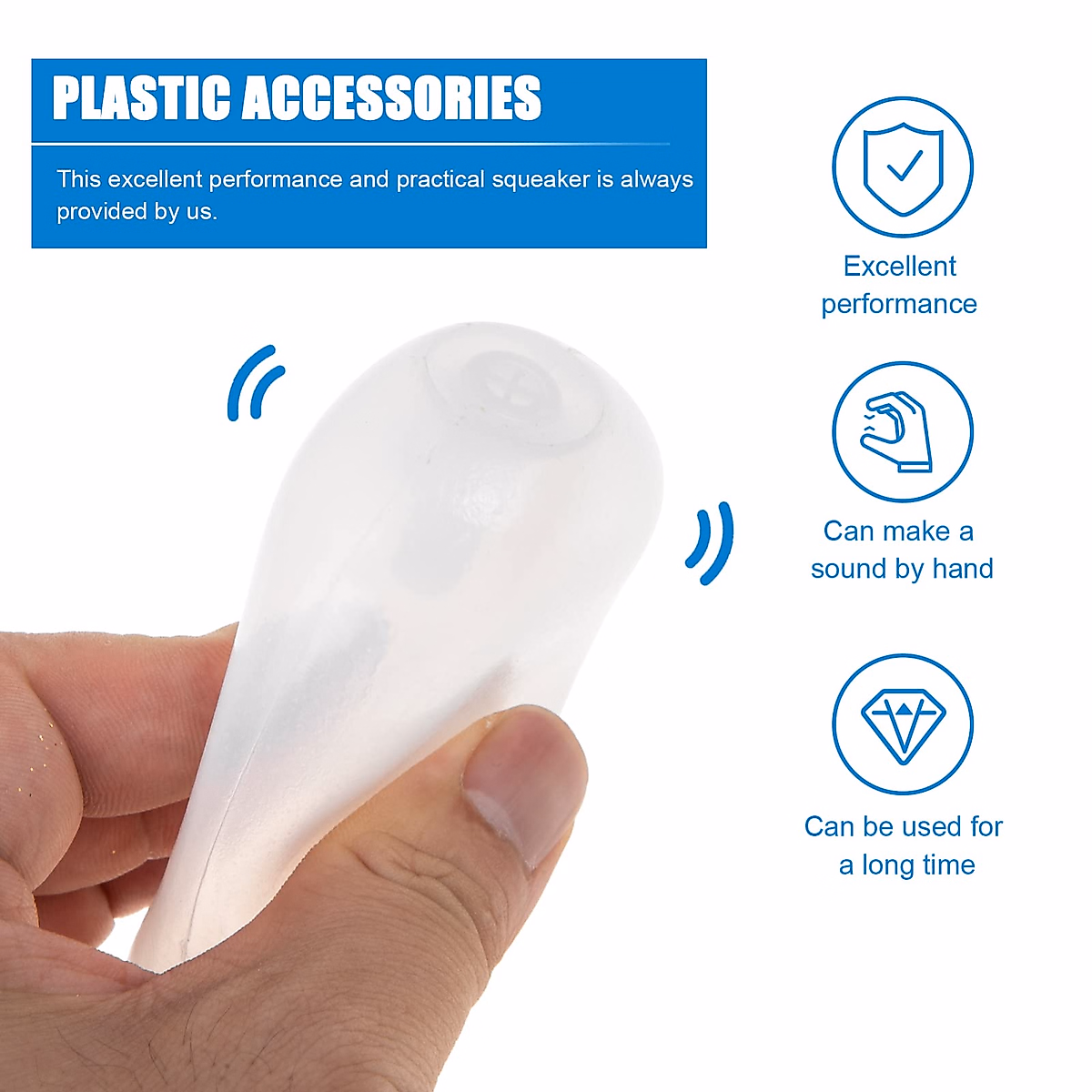 ibasenice Living Room Squeakers Repair Pet Noise Maker: 10pcs Squeaker Insert Replacement Squeaker DIY Toy Pet Baby Toy Noise Maker Insert Replacement for Dog Pet Kid Toys Replaceable Toy Squeaker