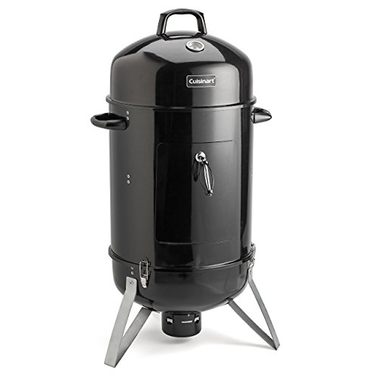 Cuisinart COS-118, Vertical Charcoal Smoker, 18" & KINGSFORD Heavy Duty Deluxe Charcoal Chimney Starter | BBQ Chimney Starter for Charcoal Grill and Barbecues