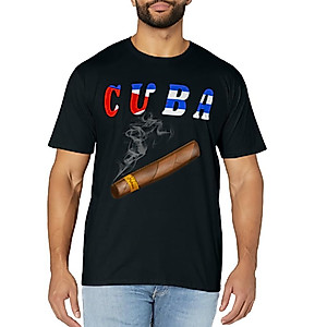 Cuban Cigar Spanish Flag of Cuba Funny Cuban T-Shirt Gift