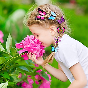 Boao 36 Pieces Butterfly Hair Clips Baby Girl Toddler Halloween Butterfly Clips Colorful Butterfly Barrettes 3D Wedding Hair Clips for Bridal Women Party Favors (Style 3)