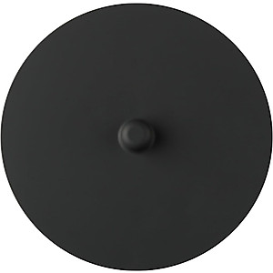 Carrotez Silicone Cup Cover Lids, 4.3 Inch Mug Covers, Reusable Silicone Coffee and Tea Cup Lids, 1 pc - Black