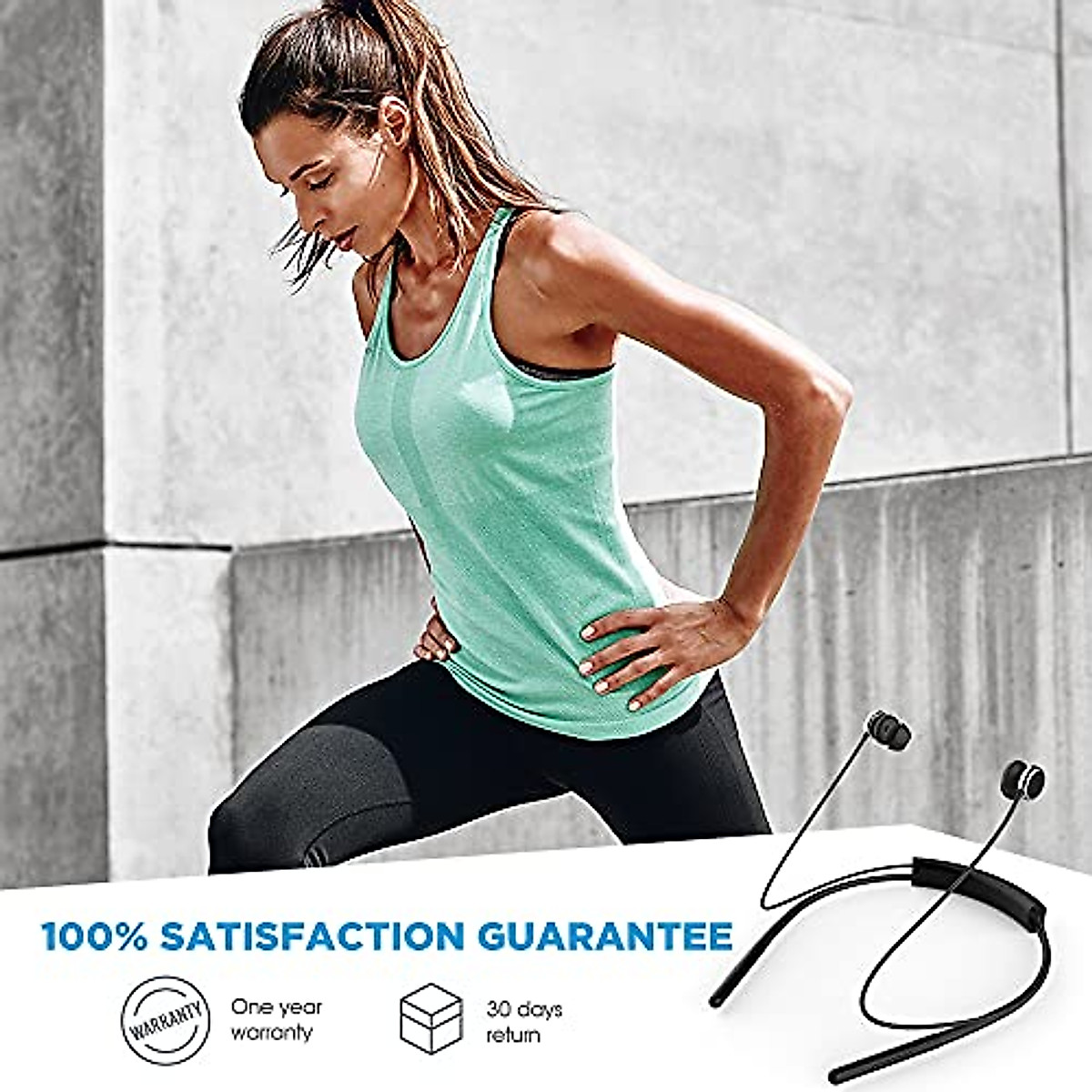 Wireless Earbuds, Etunsia Wireless Bluetooth Headphones, 10H Playtime - Bluetooth5.0 Headphones in-Ear, IPX5 Waterproof with Customized Charging Bank & Travel Case