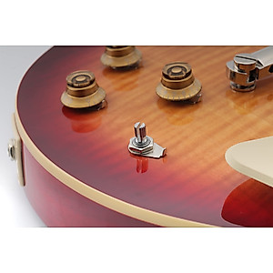 Musiclily Pro Metric 8.5mm Steel Vintage LP Guitar Knob Pointers Indicator Plates 90 Degree Guitar Control Knob Indicator Washers for Epi LP Les Paul Style Electric Guitar, Chrome Nickel (Set of 4)