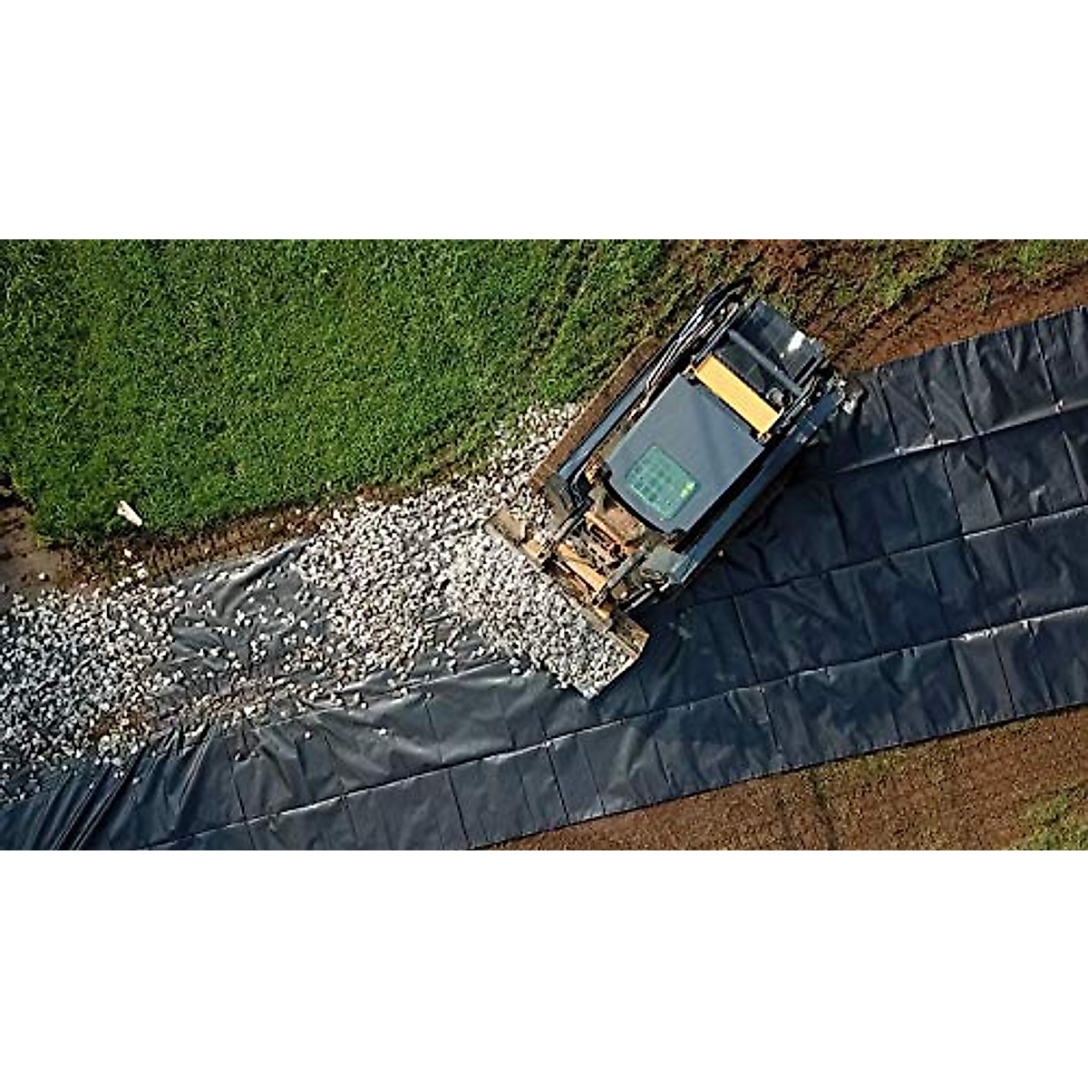 ArmorLay Commercial Grade Ground Stabilization Fabric, Underlayment (Black, 12.5' X 30')