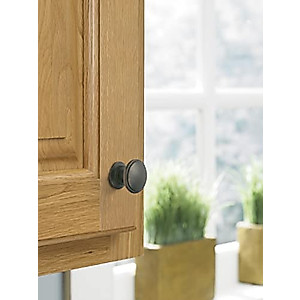 Amerock | Cabinet Knob | Oil Rubbed Bronze | 1-1/4 inch (32 mm) Diameter | Ravino | 1 Pack | Drawer Knob | Cabinet Hardware