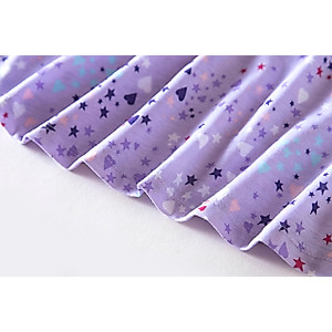 PNAEONG Women’s Pajama Set - Sleepwear Tops with Capri Pants Casual and Fun Prints Pajama Sets SY215-Purple-L